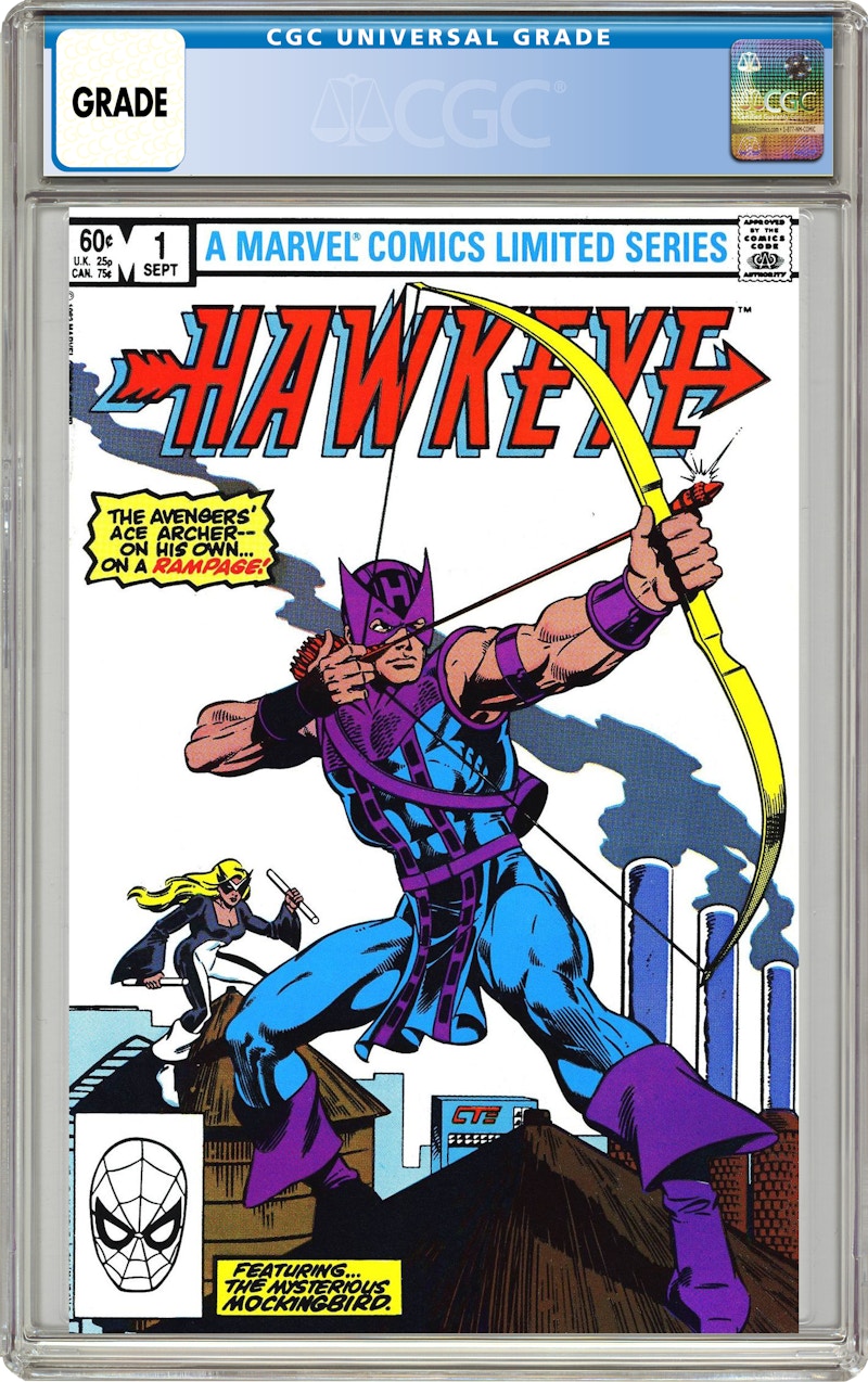 Marvel Hawkeye (1983 1st Series) #1 Comic Book CGC Graded - MX