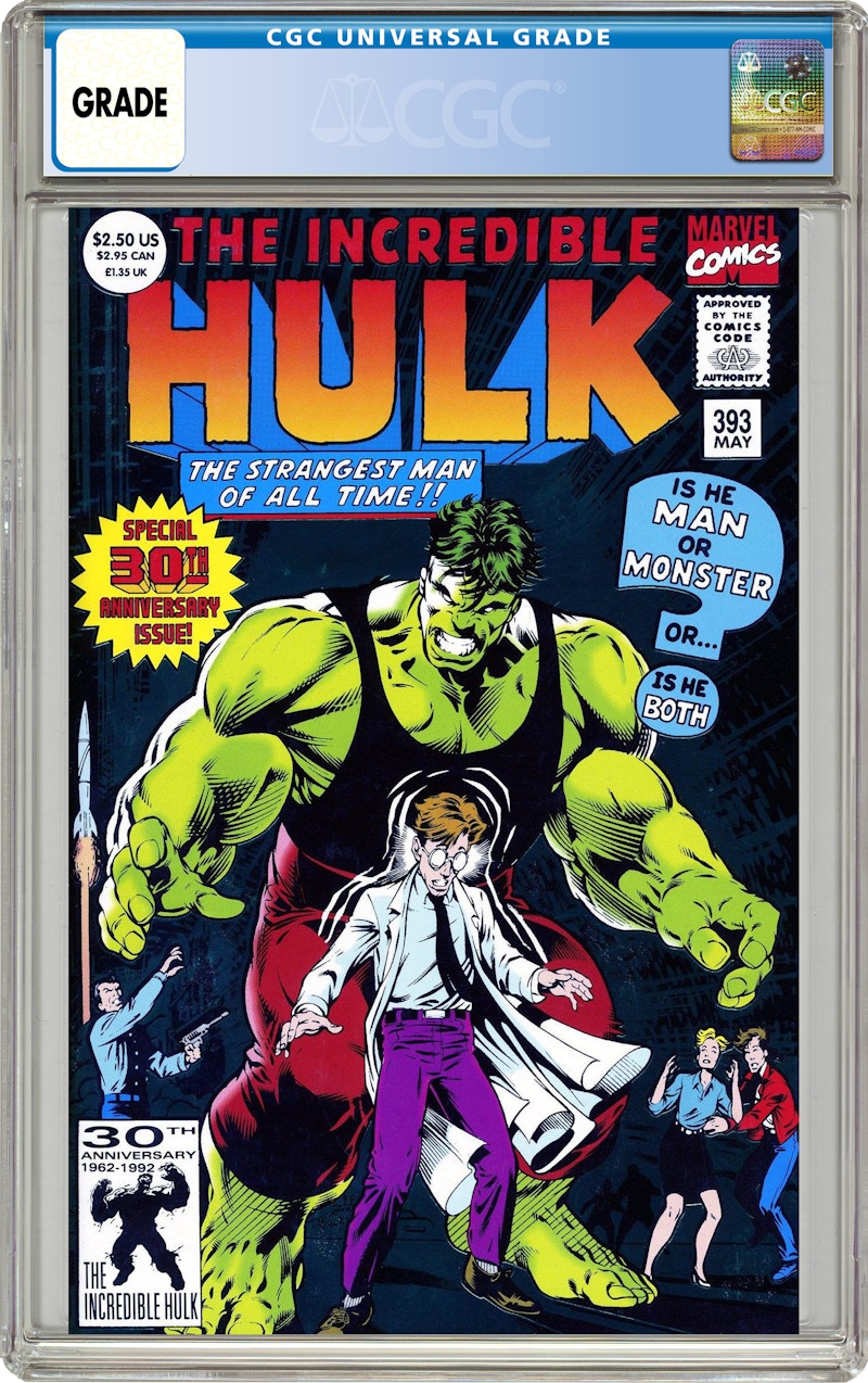Marvel Incredible Hulk (1962 Marvel 1st Series) #393 Comic Book CGC ...