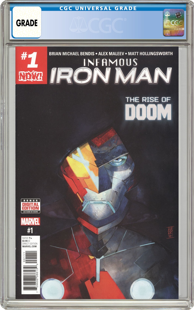 Marvel Infamous Iron Man (2016) Now #1A Comic Book CGC Graded - GB