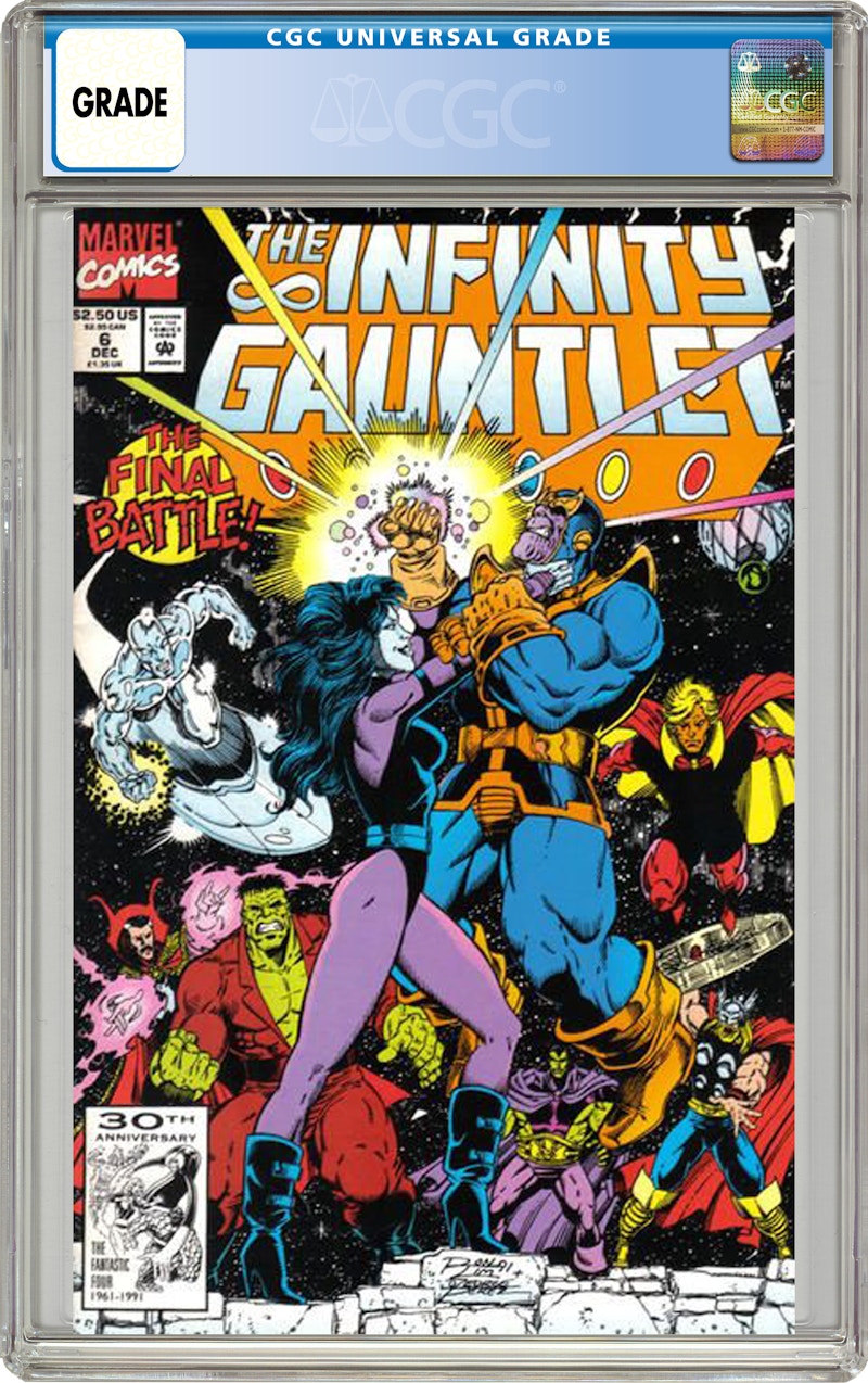 Marvel Infinity Gauntlet (1991) #6 Comic Book CGC Graded - MX