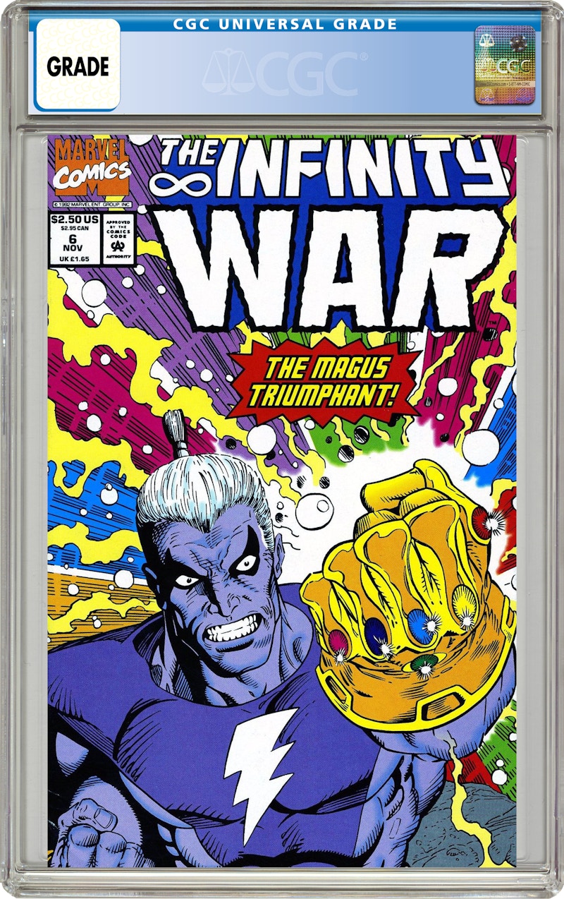 Marvel Infinity War (1992) #6 Comic Book CGC Graded - US