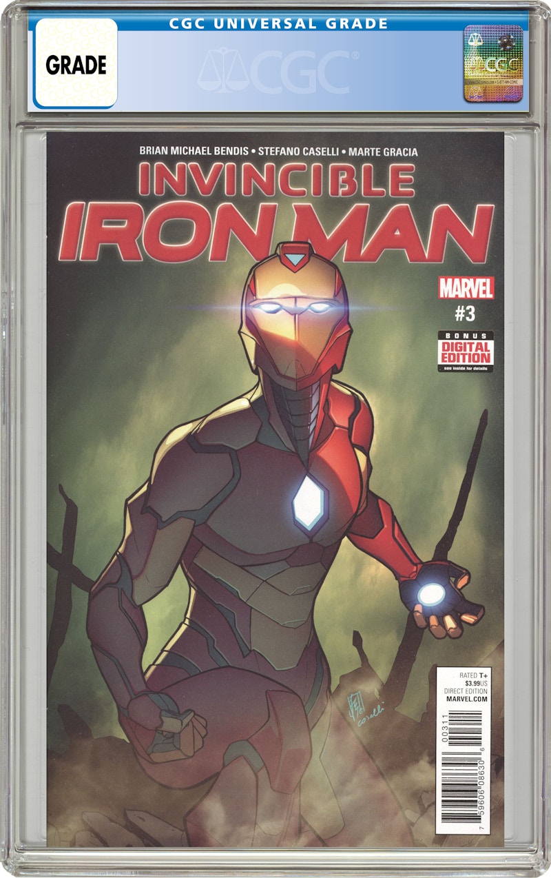 Marvel Invincible Iron Man (2017 3rd Series) #3A Comic Book CGC Graded - MX