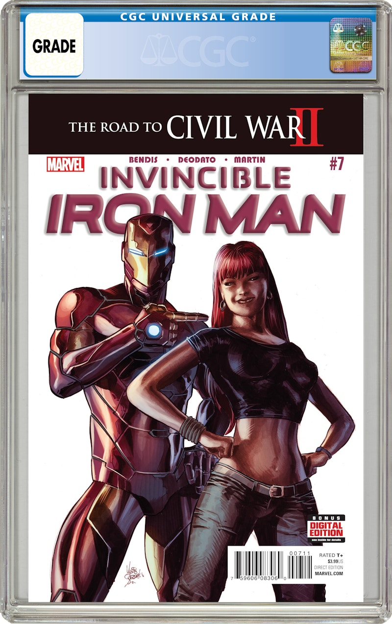 Marvel Invincible Iron Man #7 Mike Deodato Cover Art Comic Book CGC ...