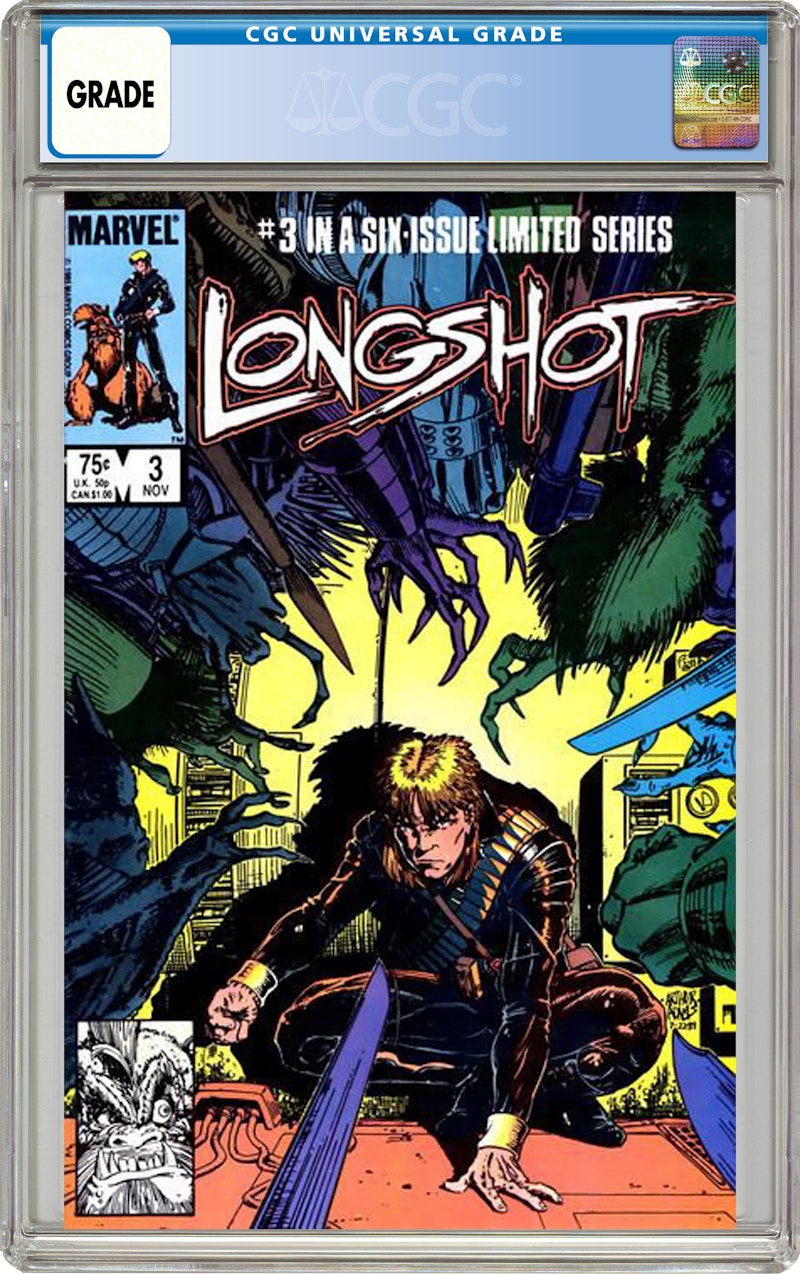 Marvel Longshot (1985 Limited Series) #3 Comic Book CGC Graded - US
