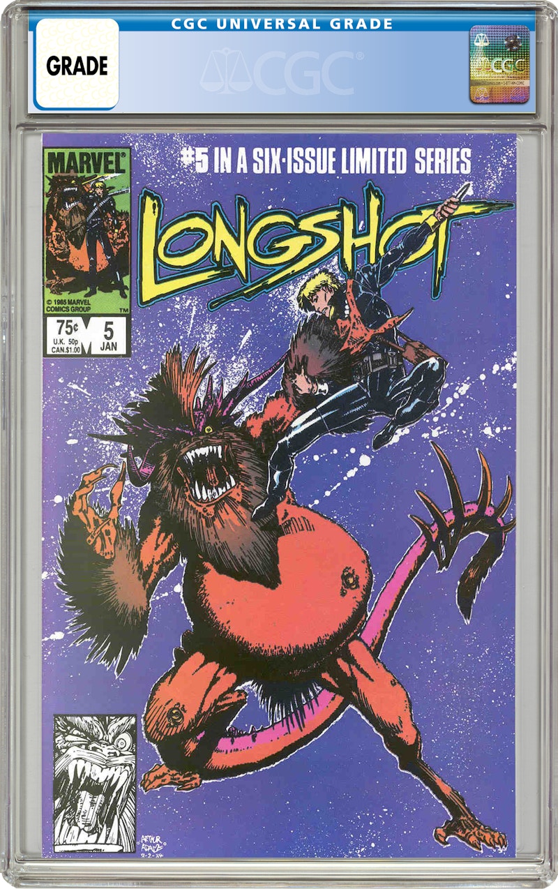 Marvel Longshot (1985 Limited Series) #5 Comic Book CGC Graded - GB