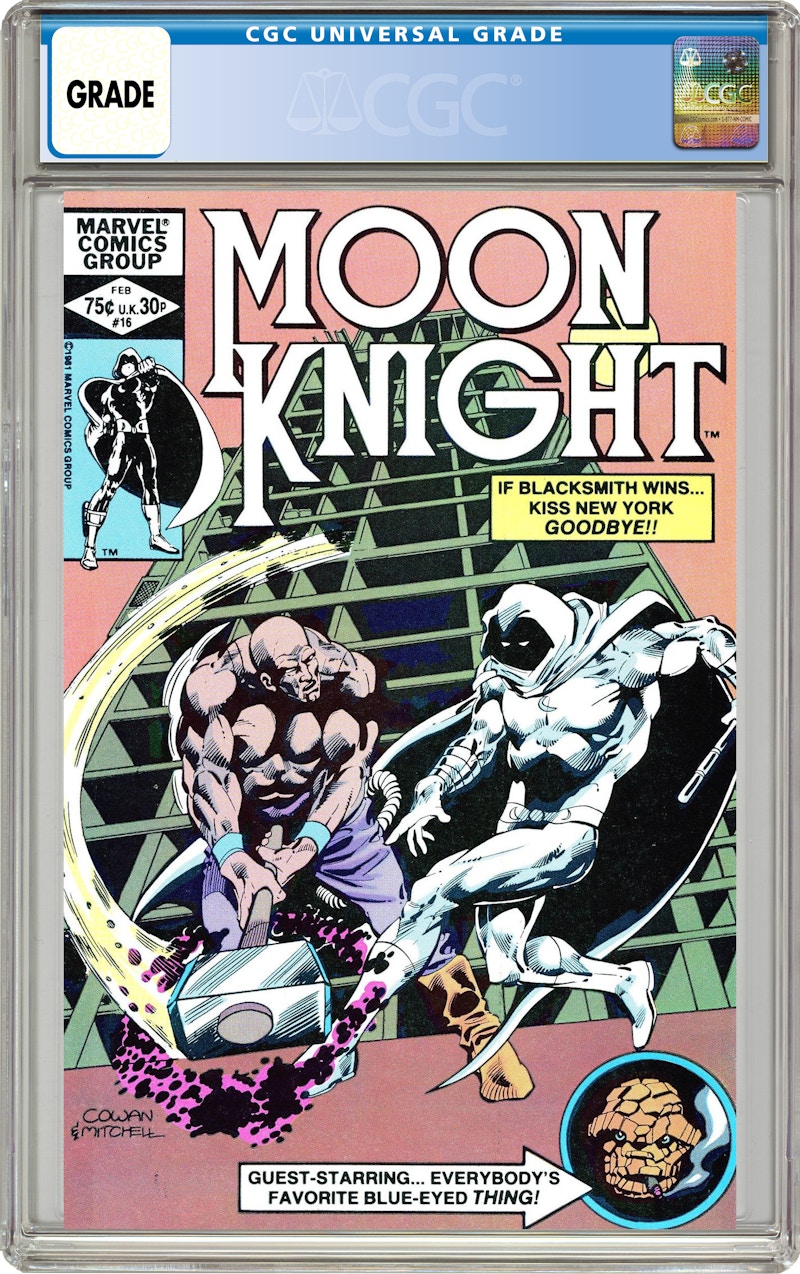 Marvel Moon Knight (1980 1st Series) #16 Comic Book CGC Graded - US