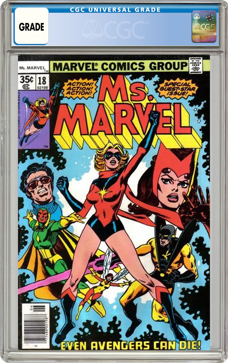 Marvel Ms. Marvel #18 (1st Full App. of Mystique; Avengers App.) Comic ...