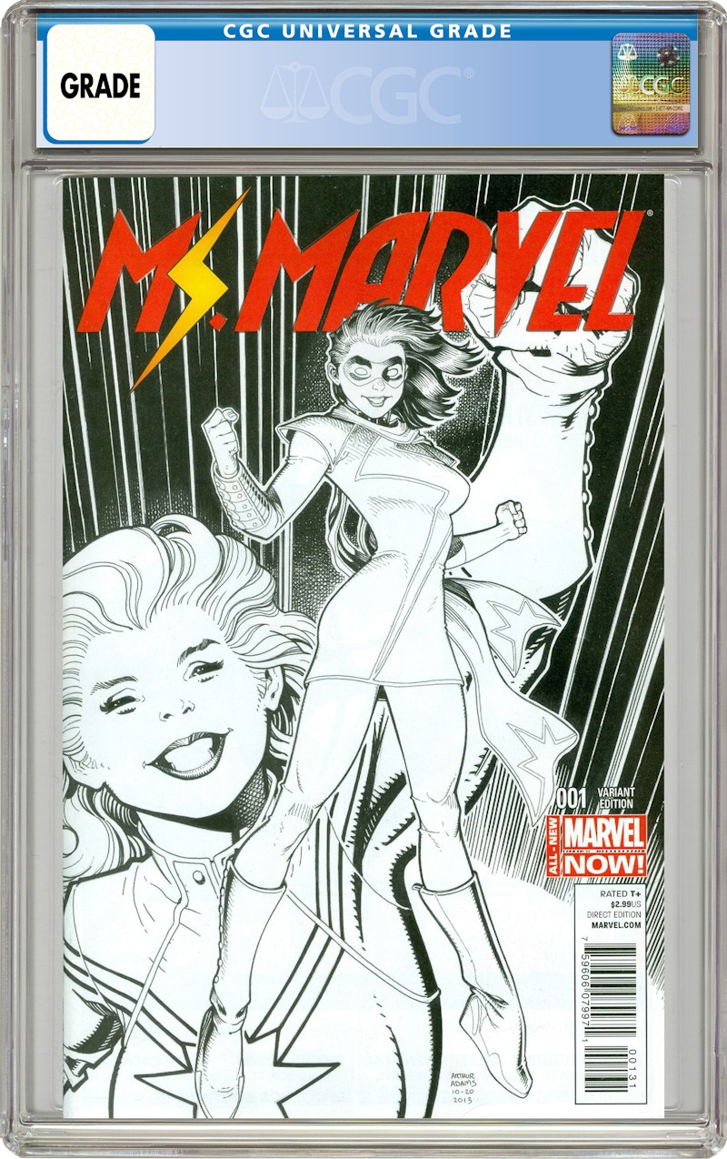 Marvel Ms. Marvel (2014 3rd Series) #1C Comic Book CGC Graded - US