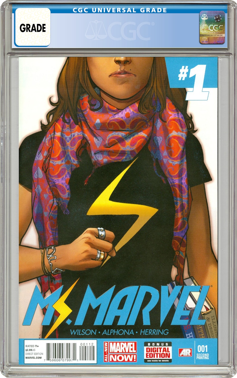 Marvel Ms. Marvel (2014 3rd Series) #1E Comic Book CGC Graded - US