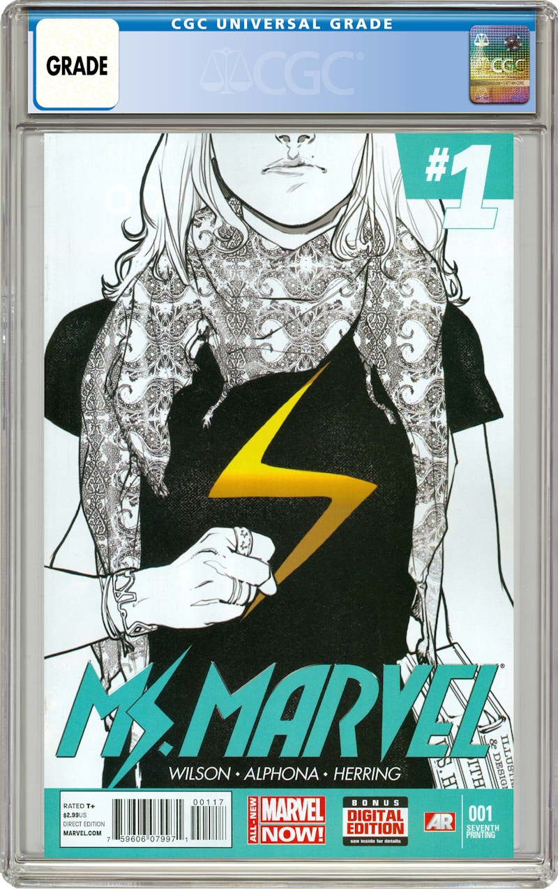 Marvel Ms. Marvel (2014 3rd Series) #1J Comic Book CGC Graded - KR