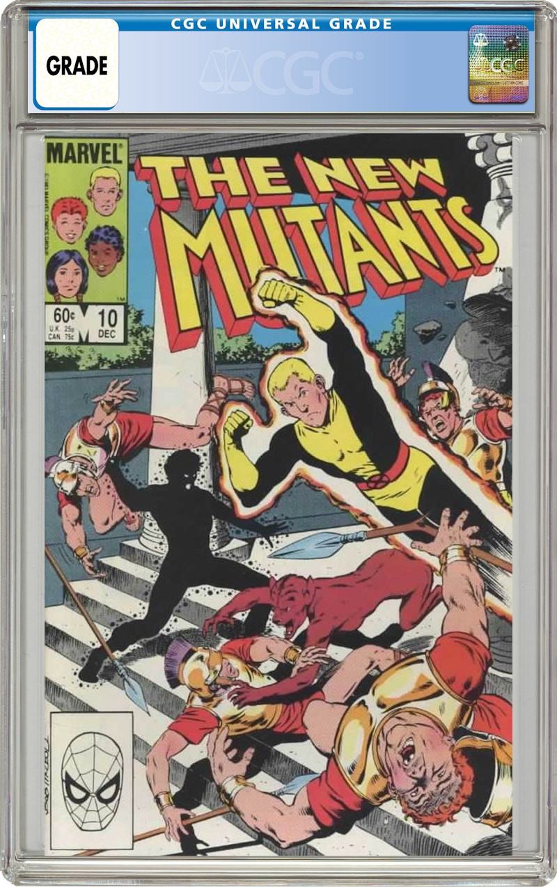 Marvel New Mutants (1983 1st Series) #10 Comic Book CGC Graded - US