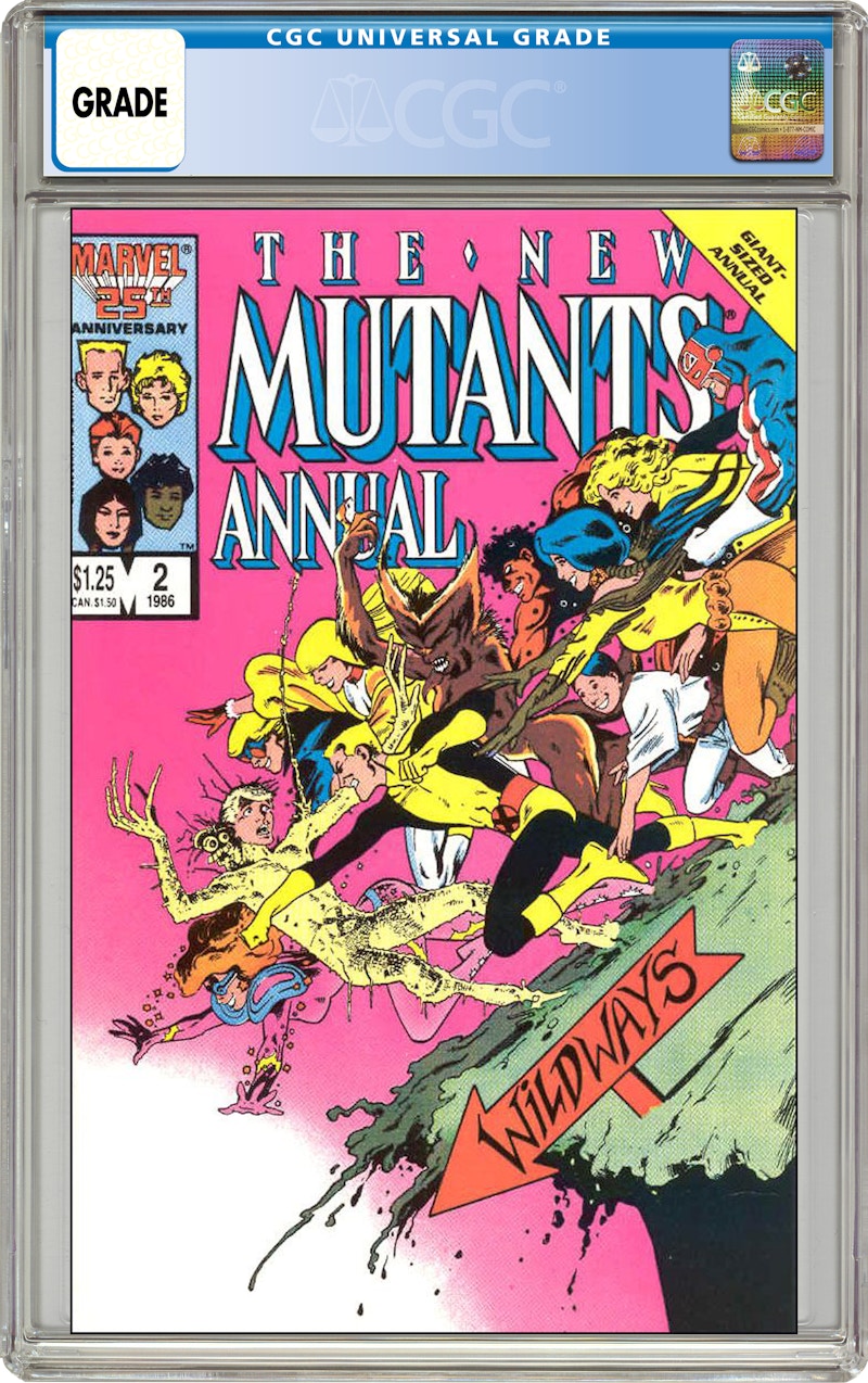 Marvel New Mutants (1983 1st Series) Annual #2 Comic Book CGC Graded - US