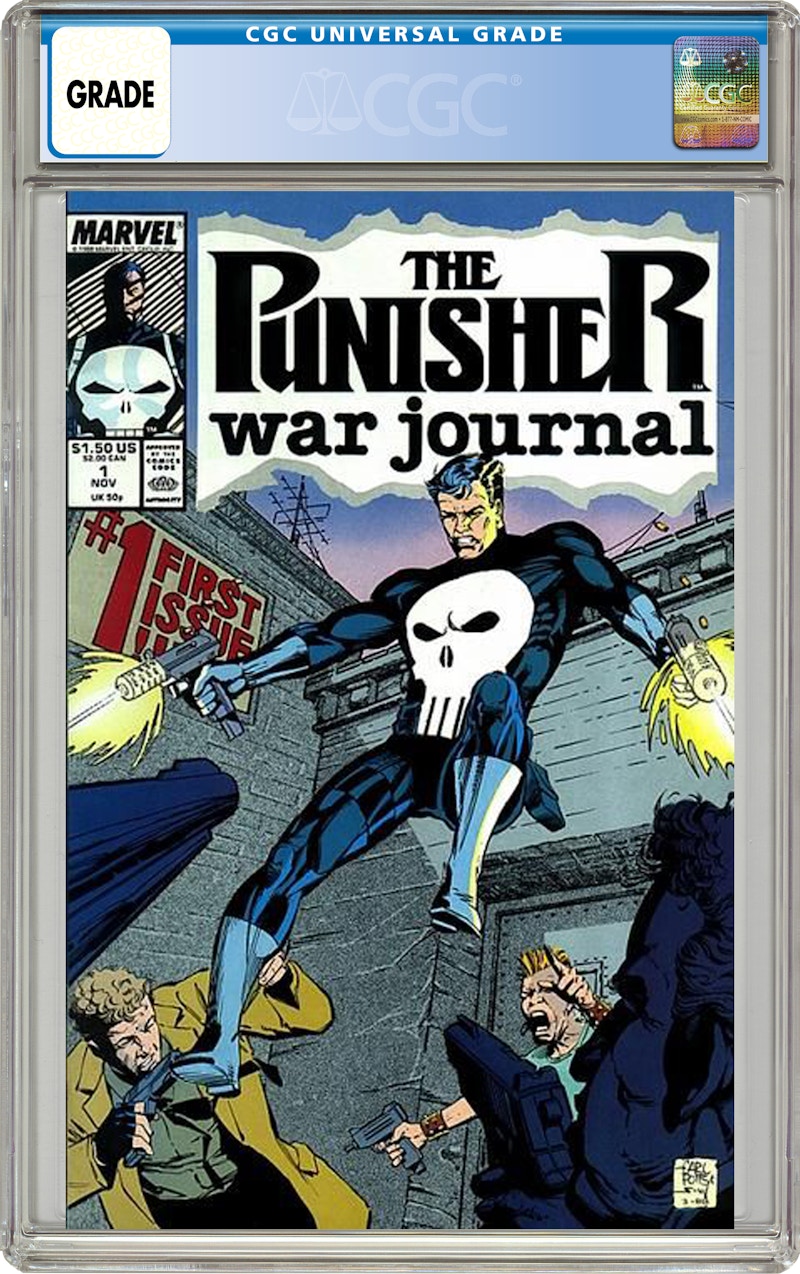 Marvel Punisher War Journal (1988 1st Series) #1 Comic Book CGC Graded - GB