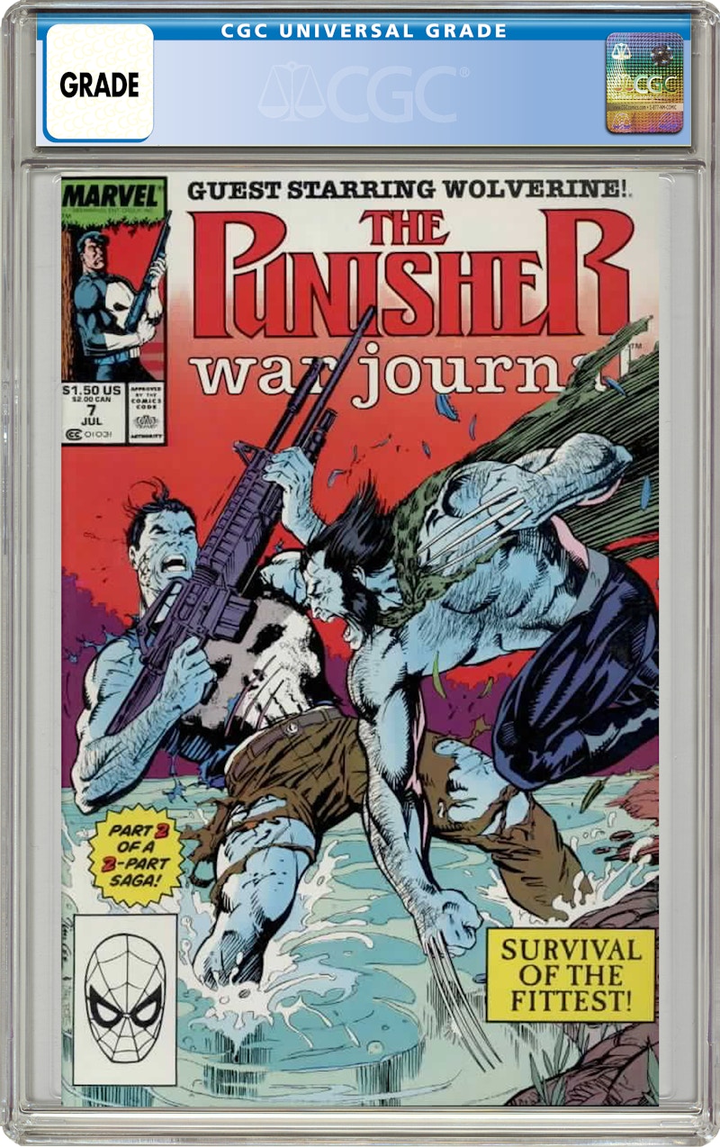 Marvel Punisher War Journal (1988 1st Series) #7 Comic Book CGC Graded - US