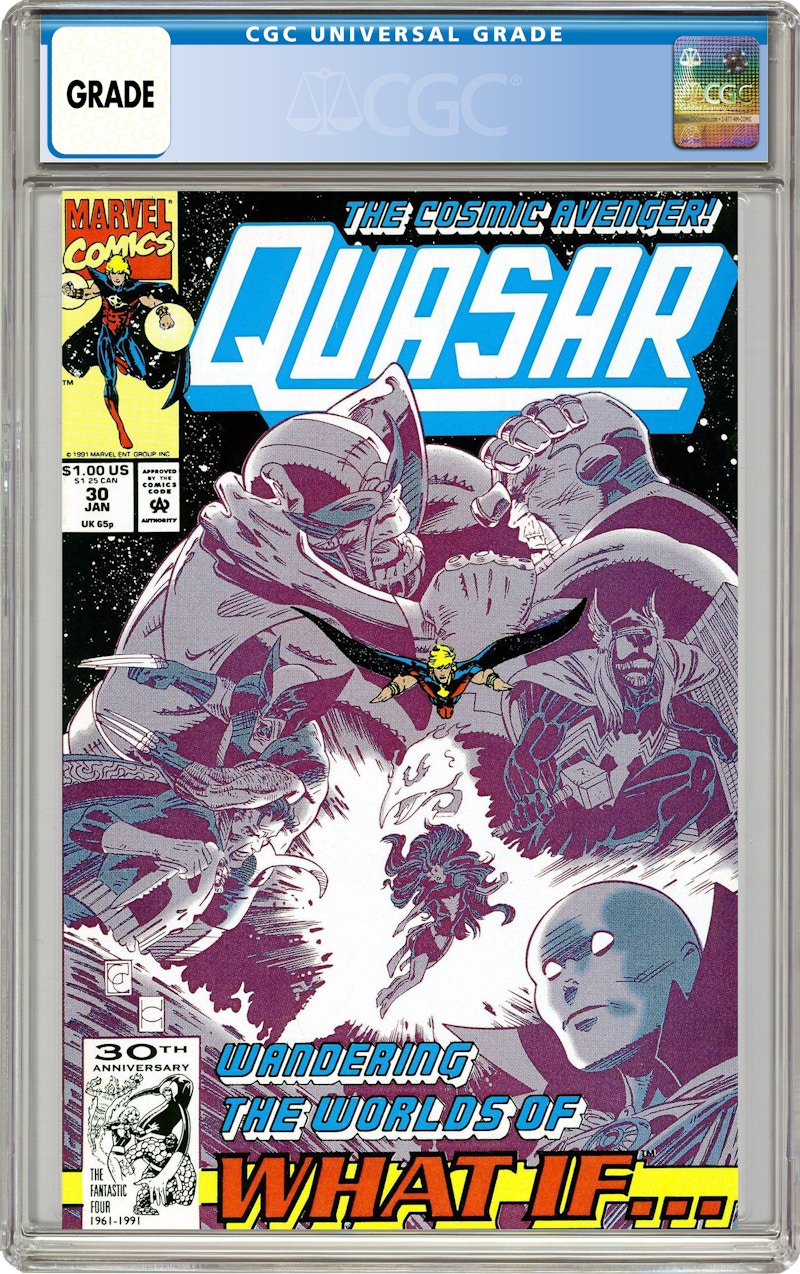 Marvel Quasar (1989) #30 Comic Book CGC Graded - CN