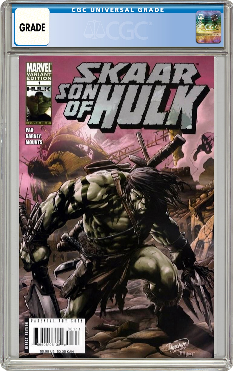 Marvel Skaar Son of Hulk (2008) #1B Comic Book CGC Graded - US