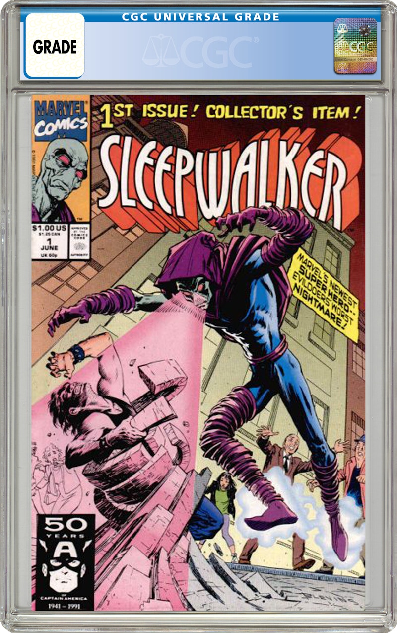 Marvel Sleepwalker (1991) #1 Comic Book CGC Graded - MX