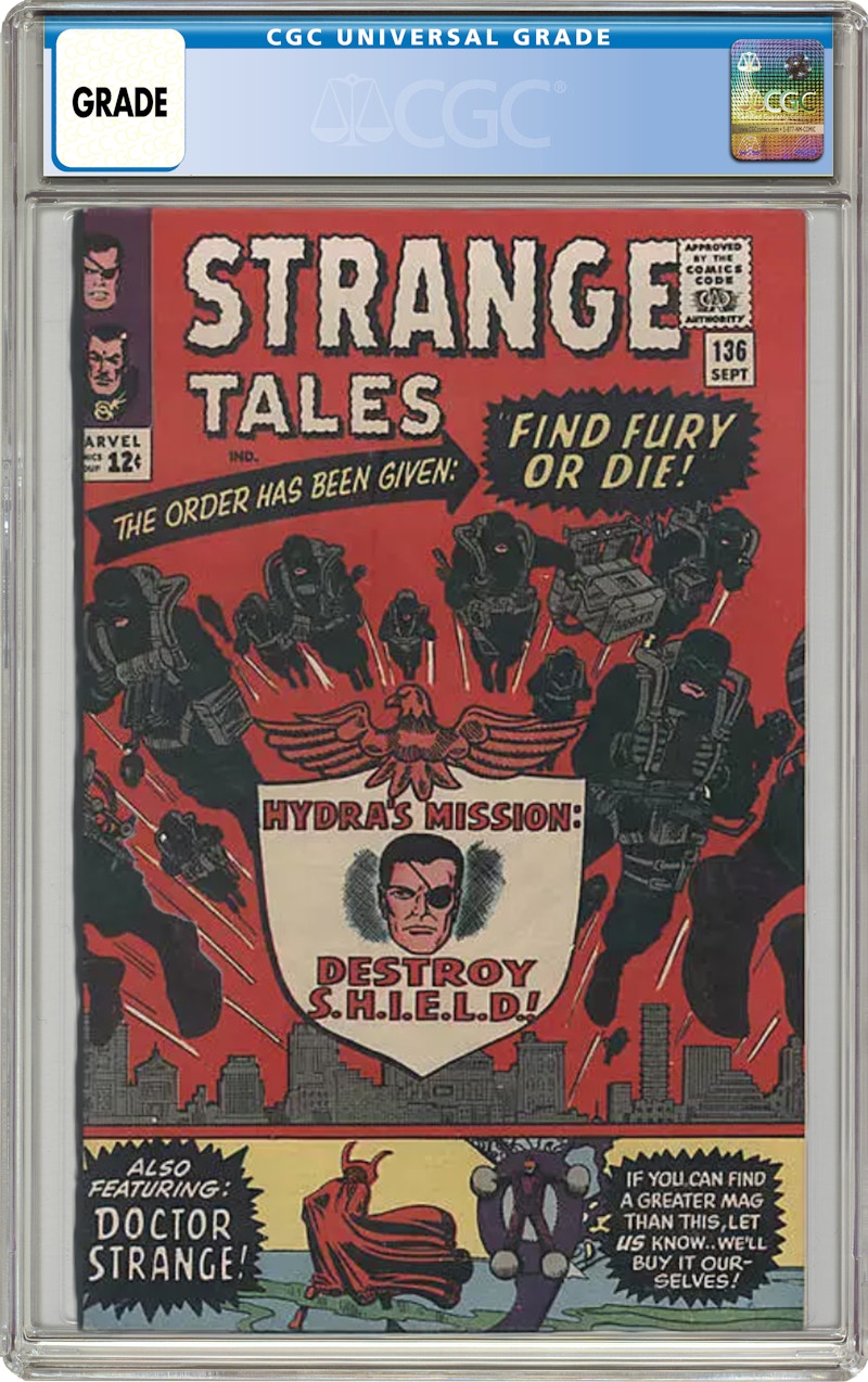 Marvel Strange Tales #136 (Hydra's Mission: Destroy S.H.I.E.L.D) Comic ...