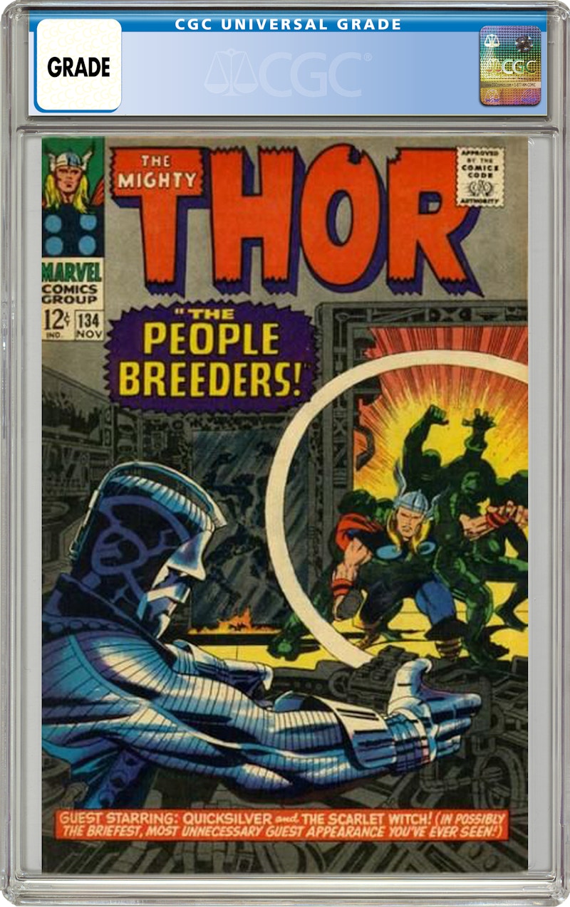 Marvel Thor #134 (1st App. of High Evolutionary) Comic Book CGC Graded - US