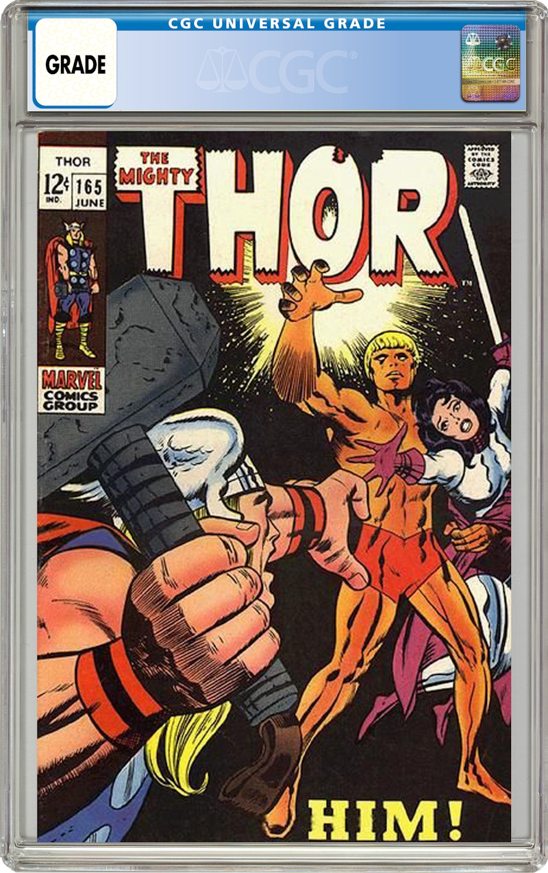 Marvel Thor #165 (1st Full App. of HIM) Comic Book CGC Graded - US