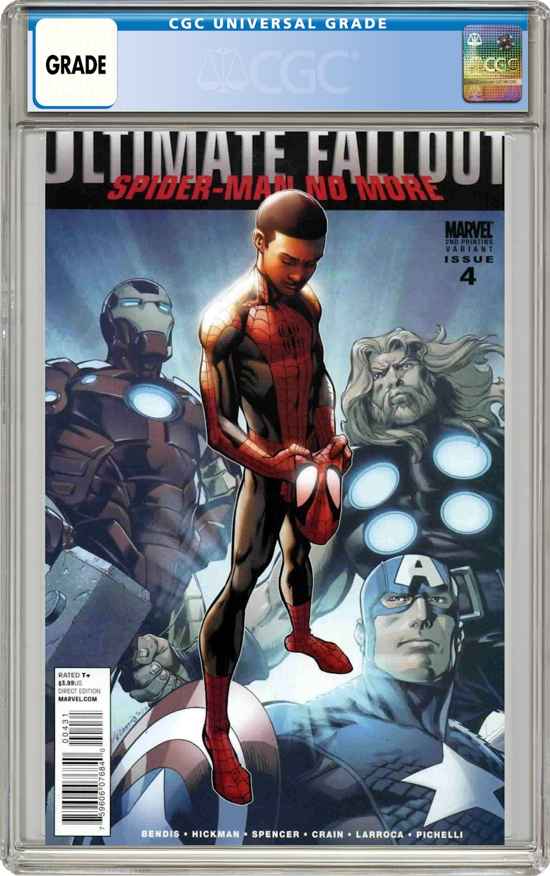 Marvel Ultimate Fallout #4 (1st App. Miles Morales) Comic Book CGC ...