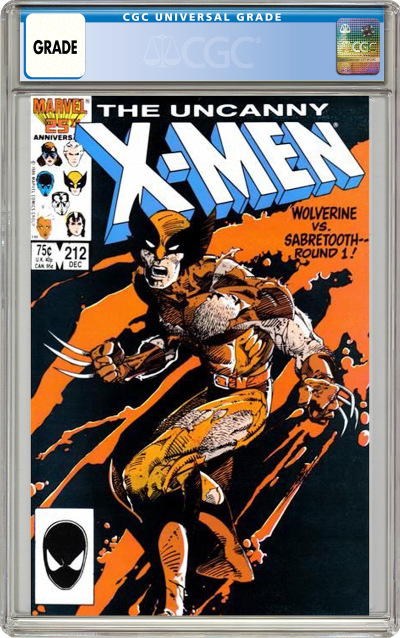 Marvel Uncanny X-Men (1963 1st Series) #212 Comic Book CGC Graded - US