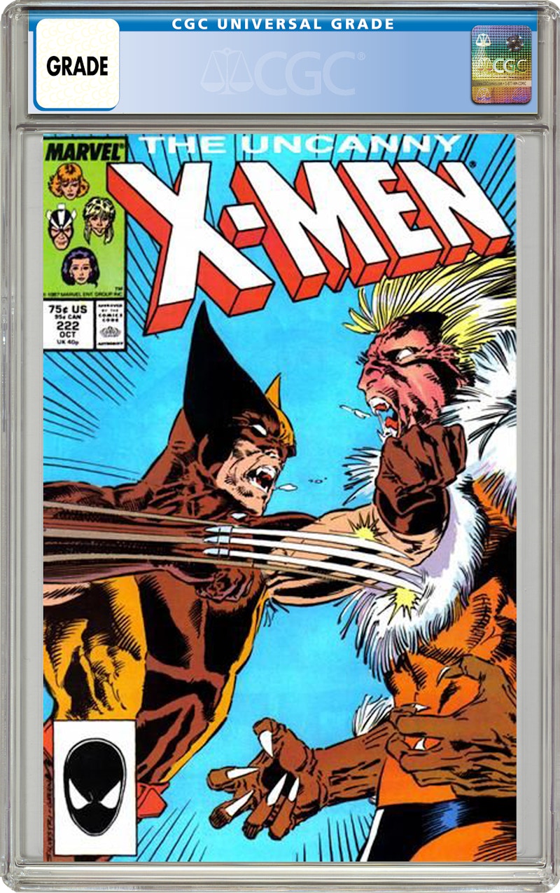 Marvel Uncanny X-Men (1963 1st Series) #222 Comic Book CGC Graded - US