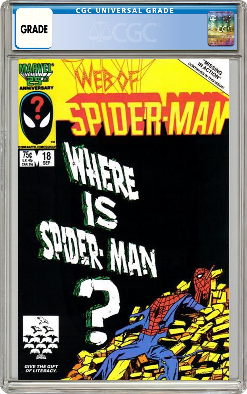 Marvel Web of Spider-Man (1985 1st Series) #18 Comic Book CGC Graded - US