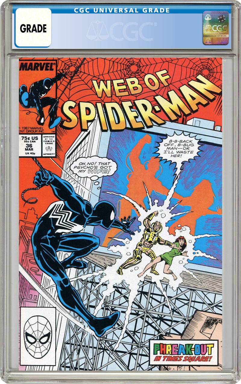 Marvel Web of Spider-Man (1985 1st Series) #36 Comic Book CGC Graded - US