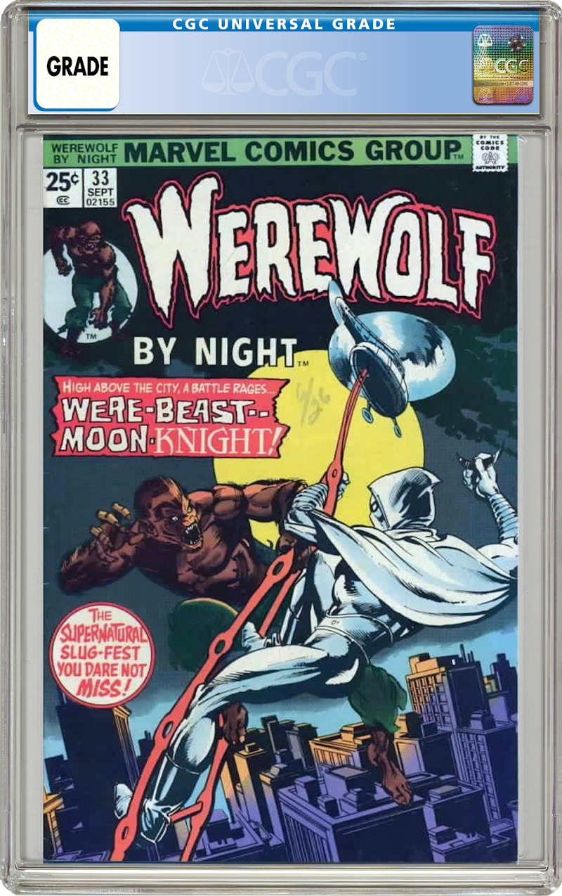 Marvel Werewolf by Night #33 (2nd App. of Moon Knight) Comic Book CGC ...