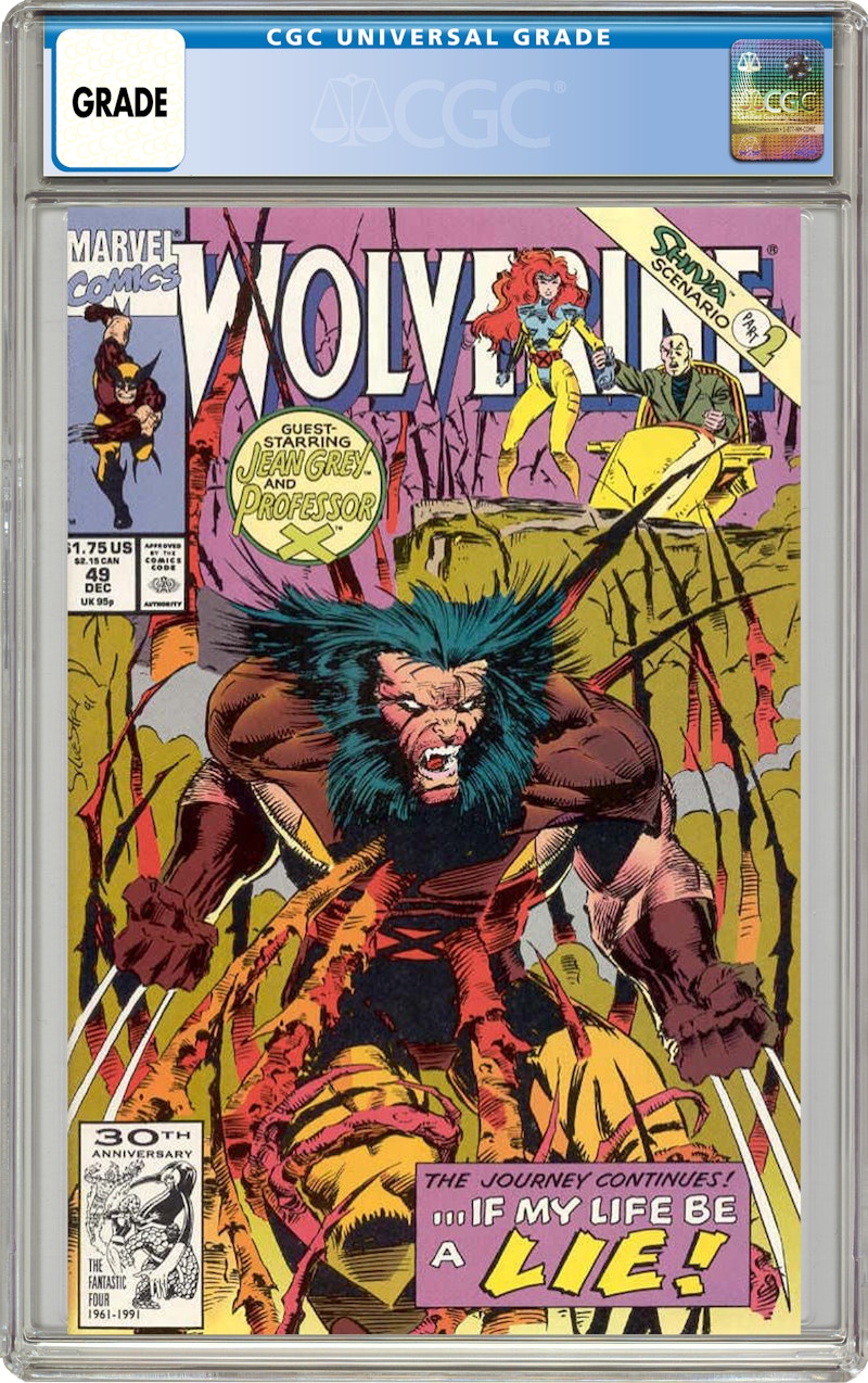 Marvel Wolverine (1988 1st Series) #49 Comic Book CGC Graded - US