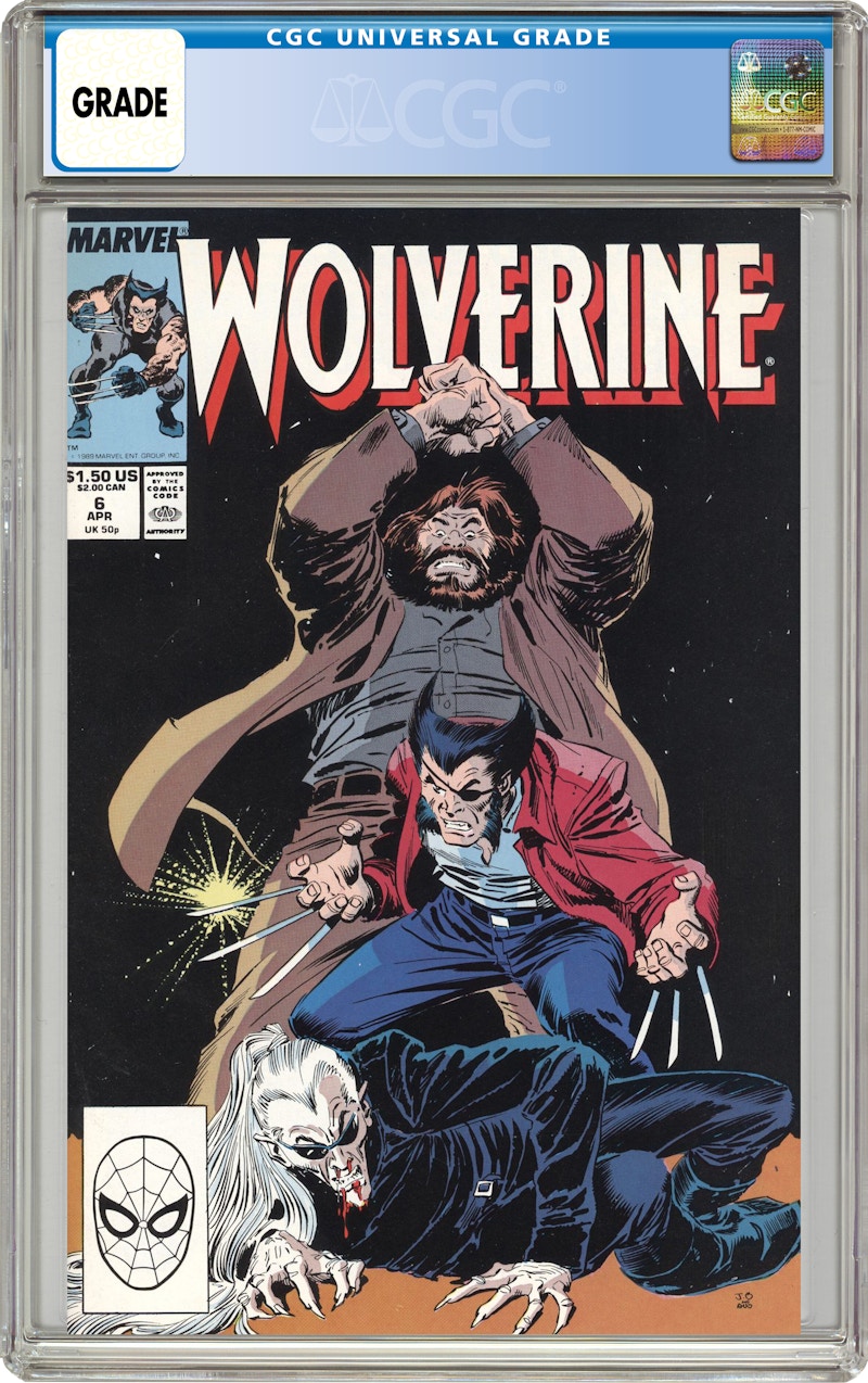 Marvel Wolverine (1988 1st Series) #6 Comic Book CGC Graded - KR