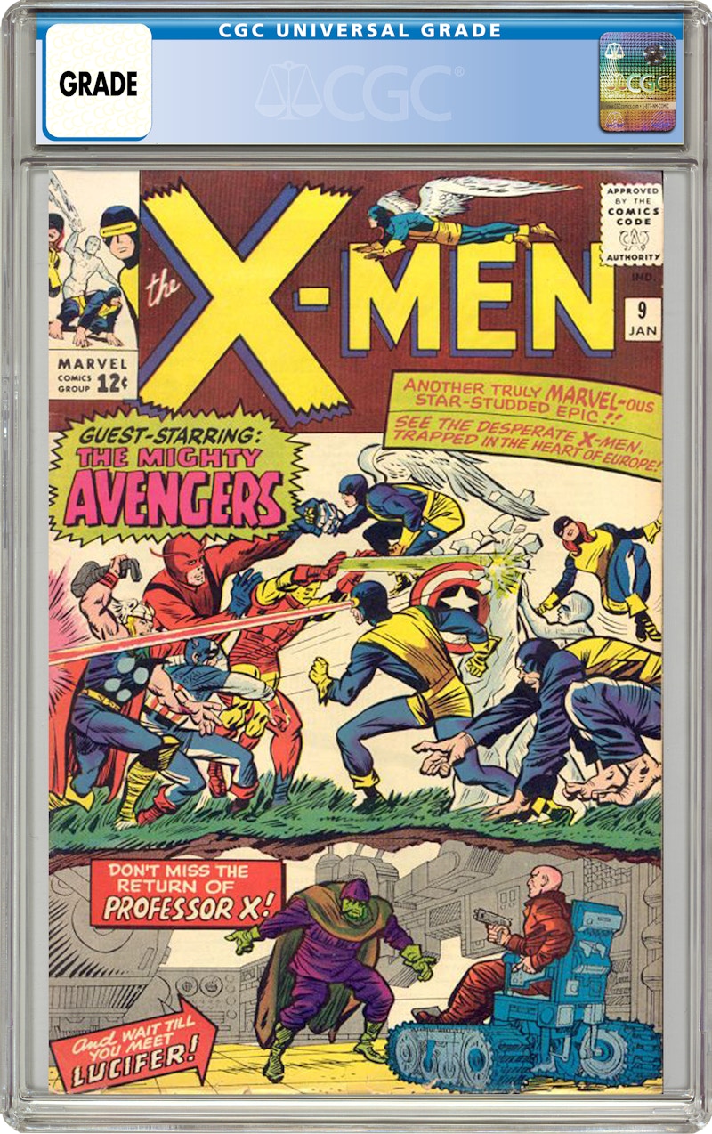 Marvel X-Men #9 (1st App. of Lucifer) Comic Book CGC Graded - US