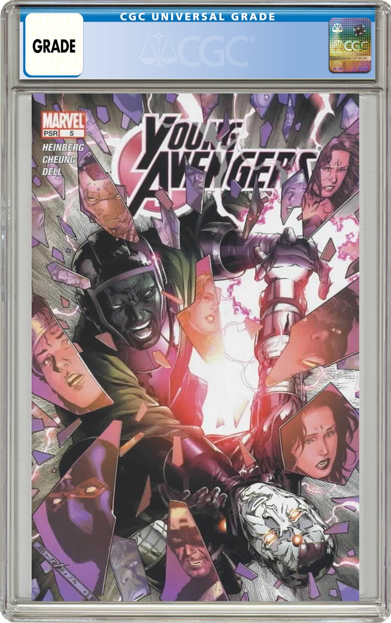 Marvel Young Avengers 2005 5 Comic Book Cgc Graded Kr