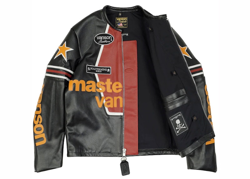 Mastermind World x Vanson Leather Star Jacket Multicolor Men's - US