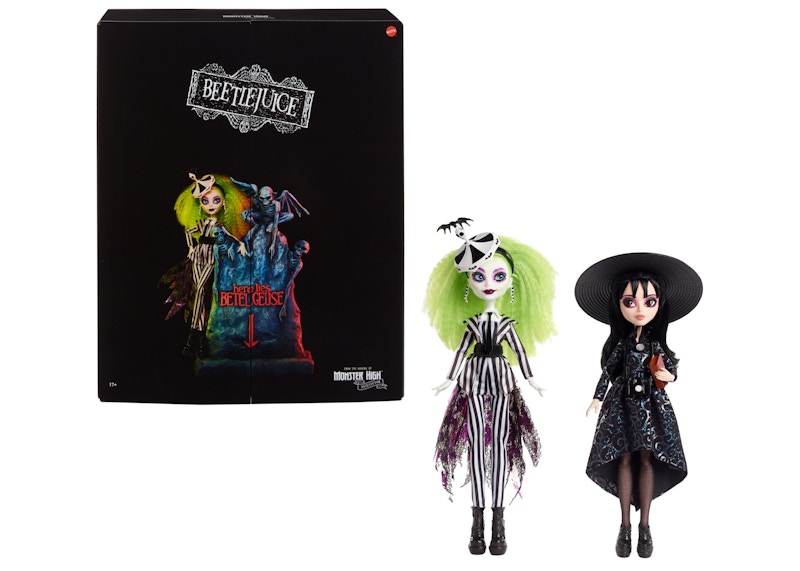 Mattel Beetlejuice & Lydia Deetz Monster High Skullector Doll 2-Pack - US