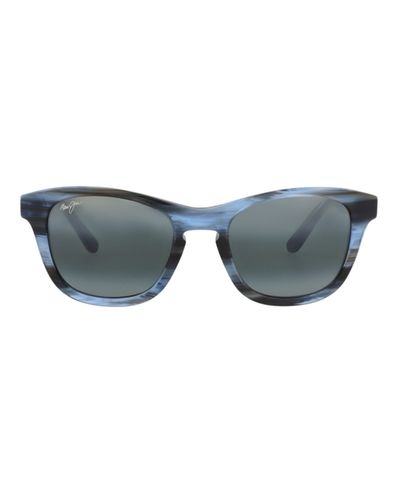 Maui Jim Round-Frame Acetate Sunglasses Blue Blue Grey (713-03E) in ...