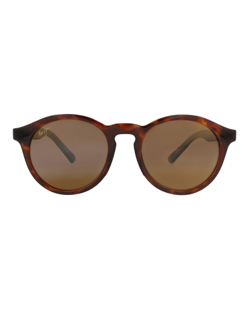 Maui Jim Round-Frame Injection Sunglasses Tortoise Tortoise Bronze ...