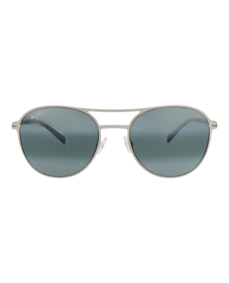 Maui Jim Round-Frame Metal Sunglasses Silver Silver Grey (890-17) in ...