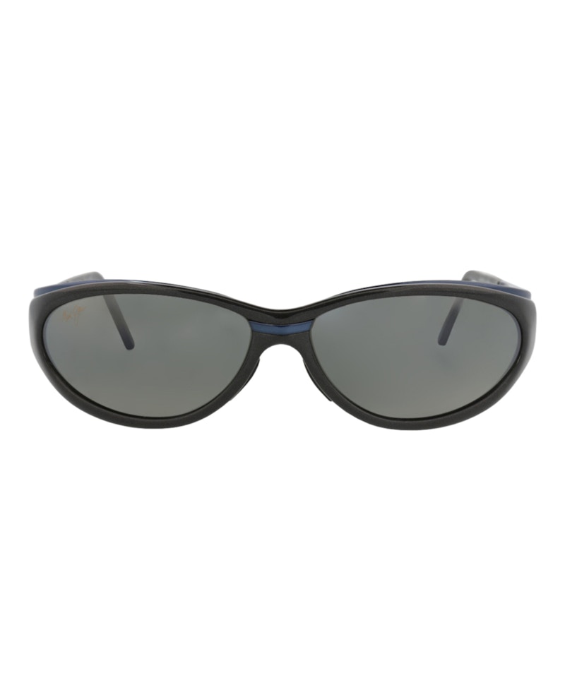Maui Jim Round-Frame Nylon Sunglasses Black Black Grey (112-02) in ...