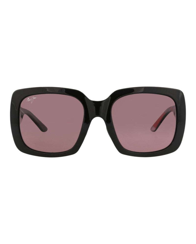 Maui Jim Square-Frame Injected Sunglasses Black Black Rose (RS863-02HW ...