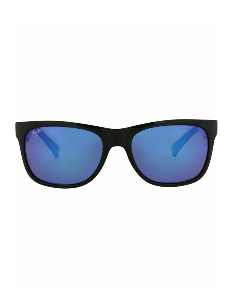 Maui Jim Square-Frame Nylon Sunglasses Black Black Blue (B736-02CA) in ...