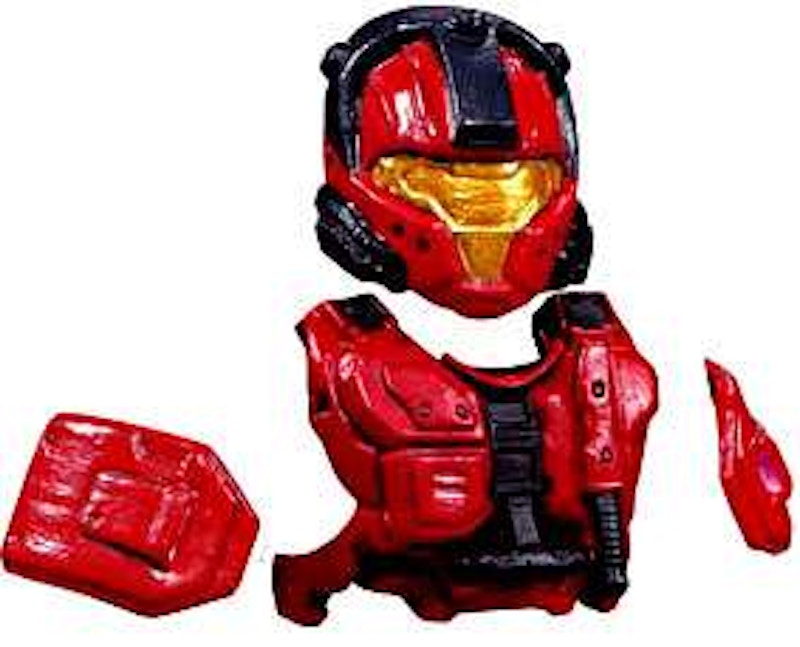 McFarlane Toys Halo Halo 3 Red Spartan Soldier Interchangeable Armor ...