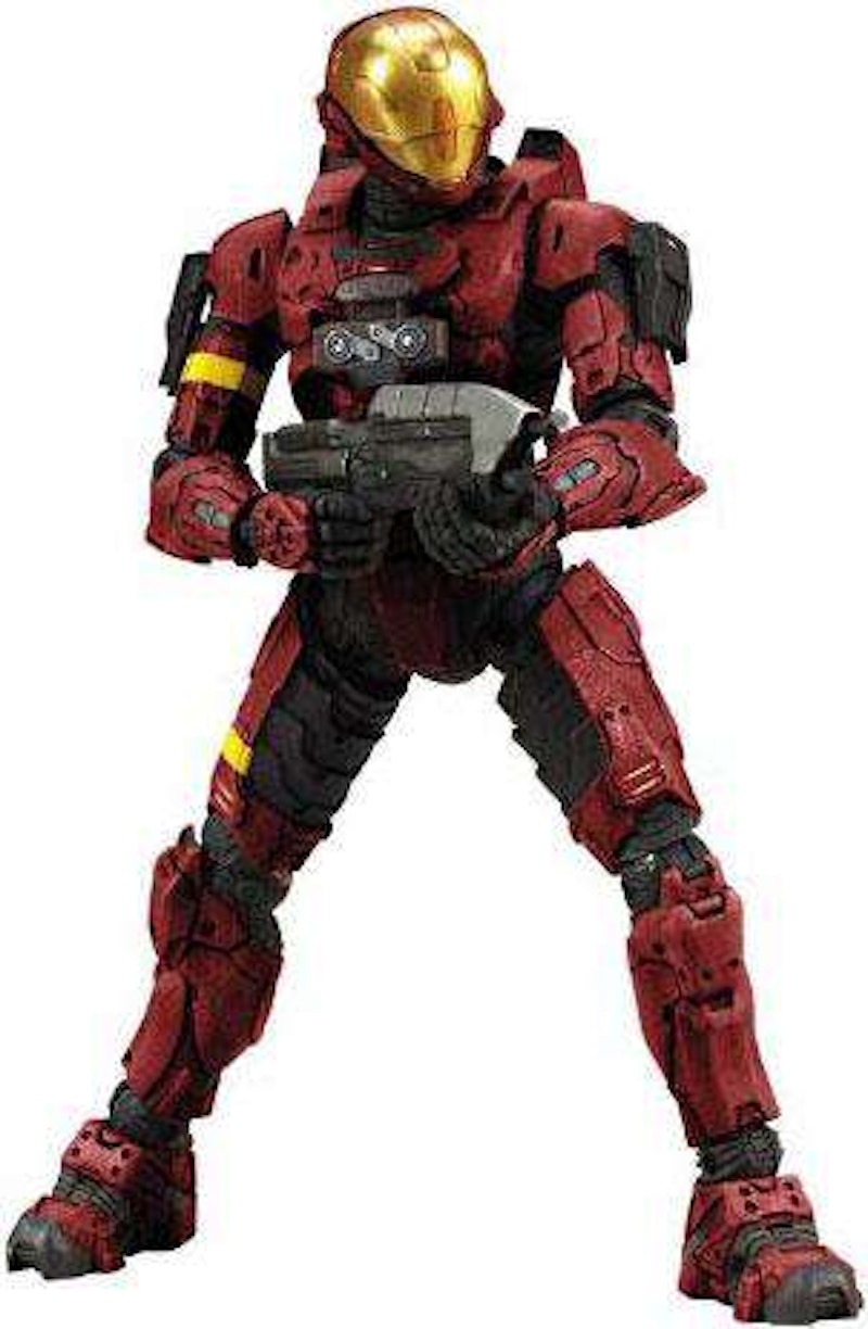 McFarlane Toys Halo Series 1 Spartan Soldier EVA Red Action Figure - US