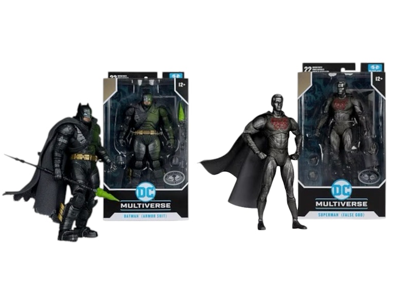 McFarlane Toys Batman (Armor Suit) and Superman (False God) Dawn of ...