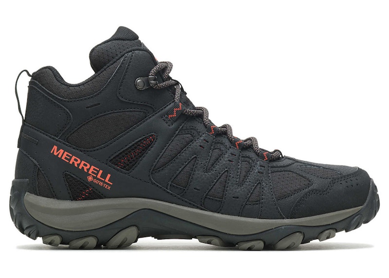Merrell Accentor Sport 3 Mid Gore-Tex Black Tangerine Men's - J036737 - GB