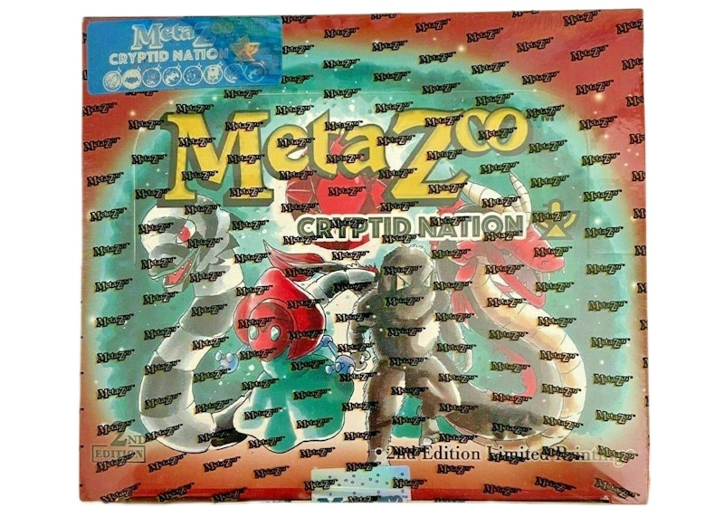 MetaZoo TCG Cryptid Nation 2nd Edition Booster Box (Blue Sticker ...