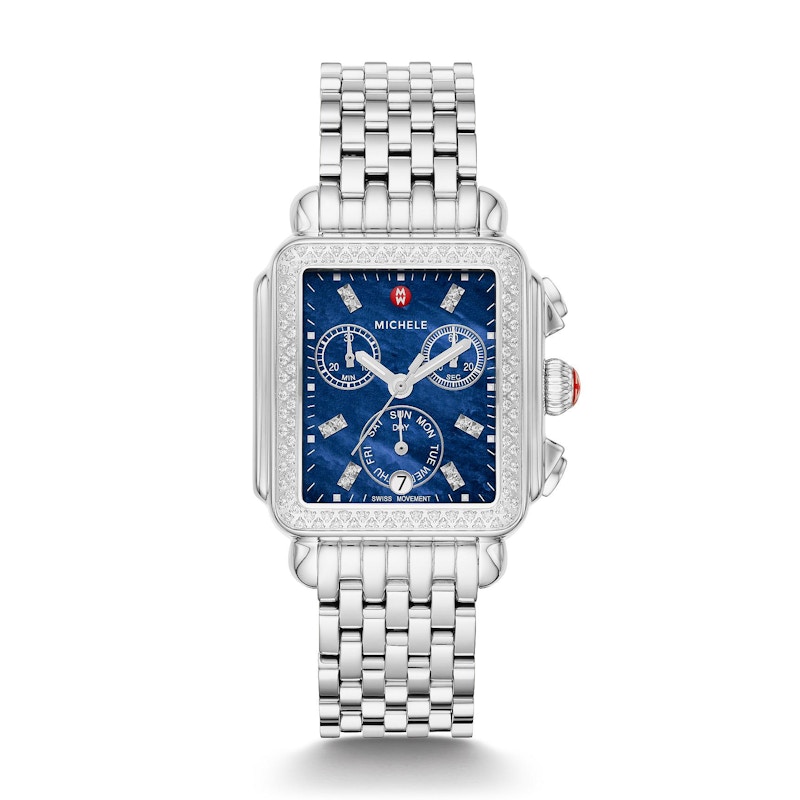 Michele Signature Deco MWW06P000287 33mm in Stainless Steel - DE