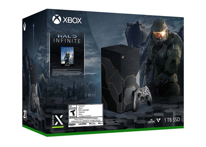 Microsoft Xbox Series X 1TB Halo Infinite Console with Extra Electric ...