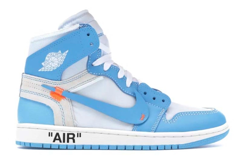 Jordan 1 Retro High Off-White University Blue Midweek Heat S3 - AQ0818 ...